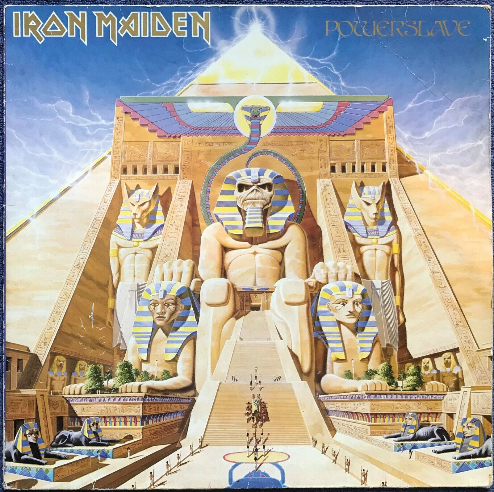 popsike.com - Iron Maiden ?– Powerslave, Vinyl, 1. PRESS GERMANY 1984, OIS - auction details