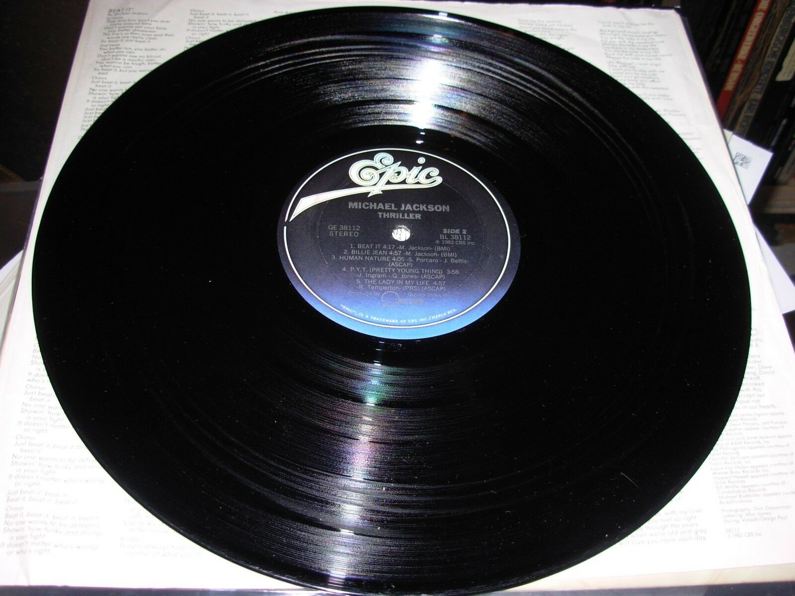 popsike.com - MICHAEL JACKSON thriller ( r&b ) MISPRINT LABEL - VERY ...