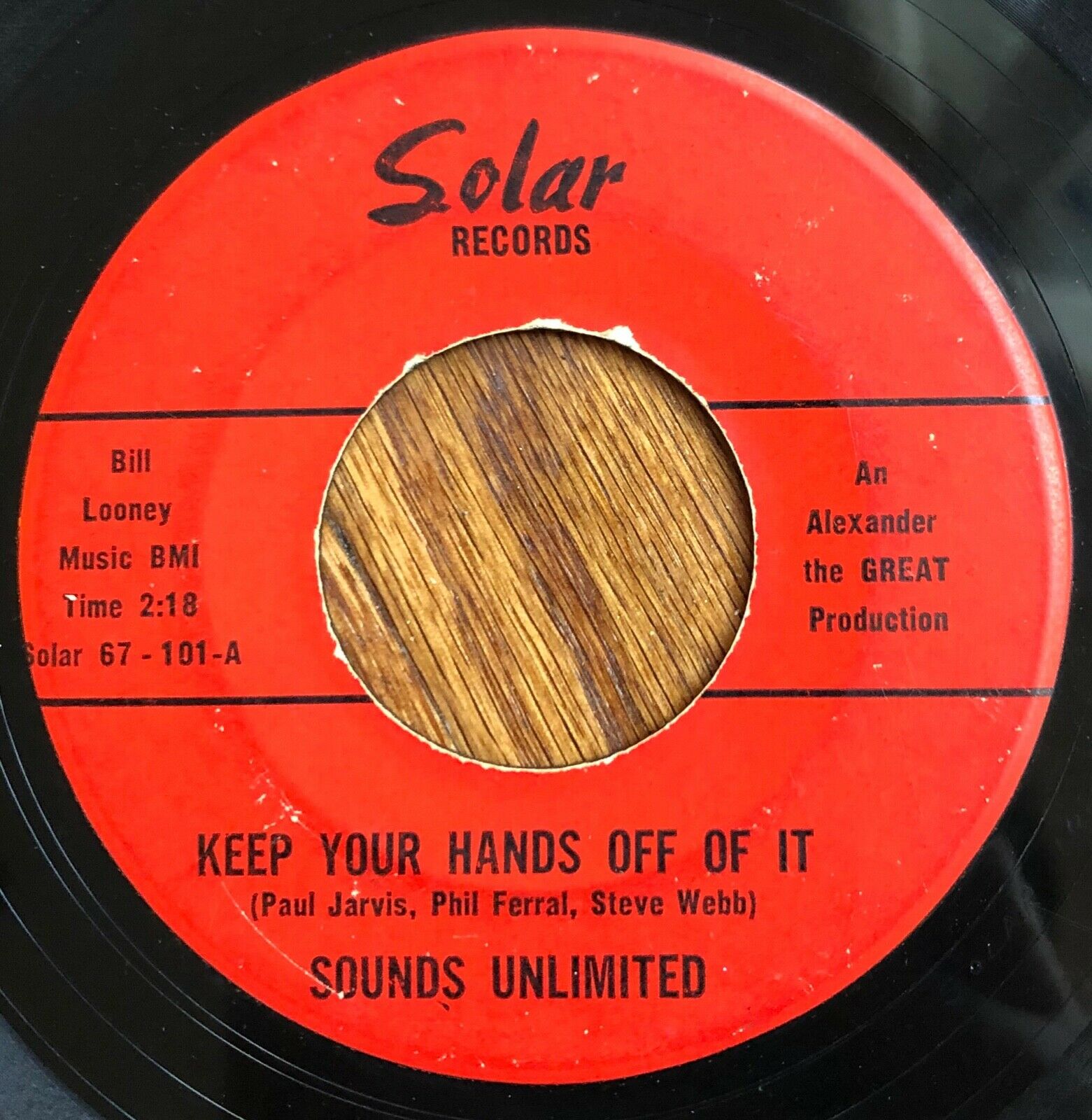 popsike.com - SOUNDS UNLIMITED Keep Your Hands Off Of It 45 on Solar ...