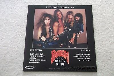 popsike.com - PANTERA ft. KERRY KING Live Fort Worth ´89 LP Slayer Judas Priest Damageplan ...