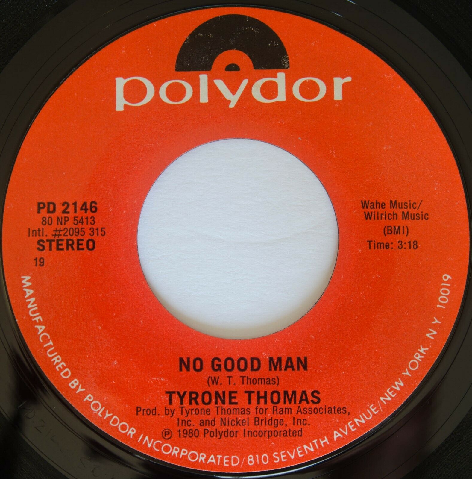 popsike.com - Modern Soul TYRONE THOMAS You're Hardly Gone / No Good ...
