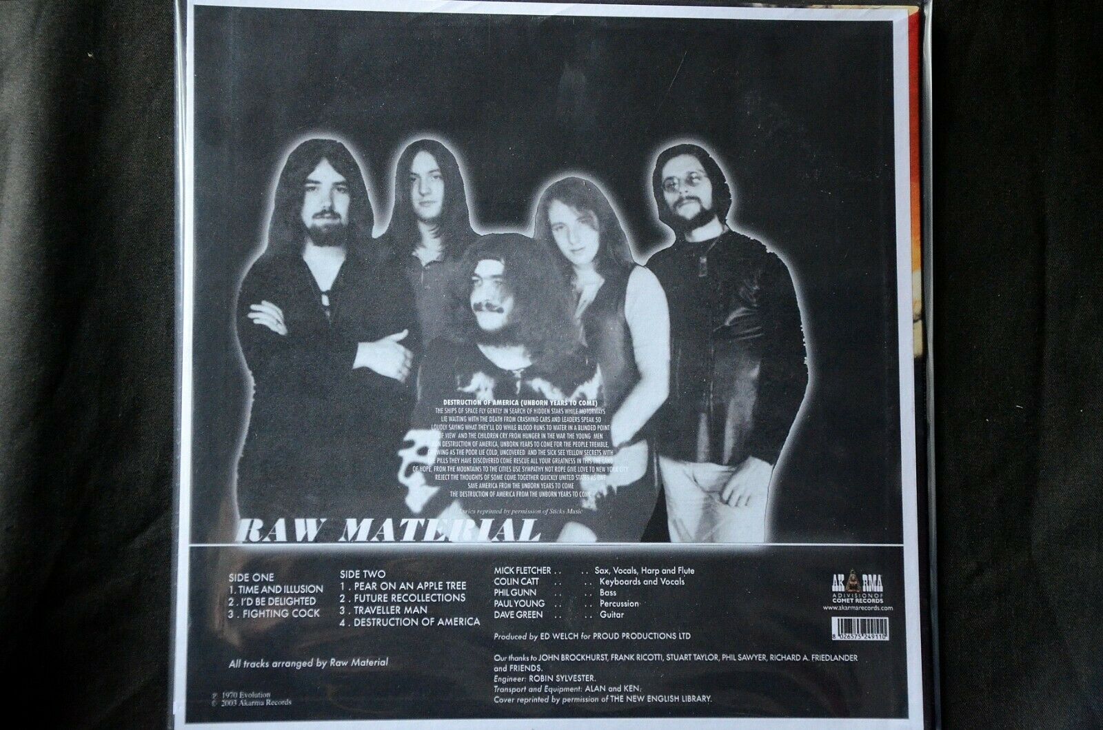 popsike.com - Raw Material Raw Material 1970 Prog reissue 180g 12 ...