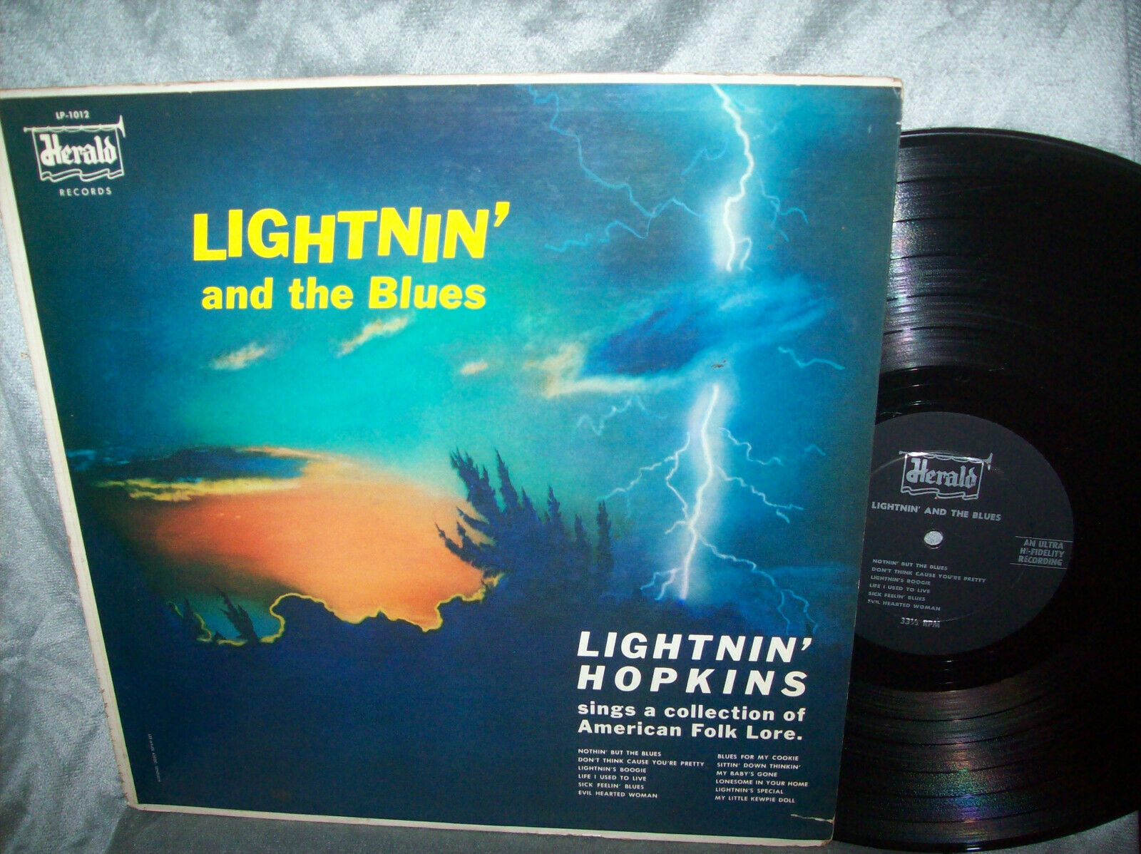 popsike.com - Lightnin' Hopkins "Lightnin' and the Blues" 1960 Herald ...