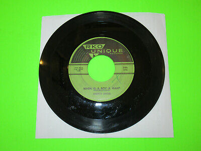 popsike.com - SCOTTY ENGEL WHEN IS A BOY A MAN / STEADY AS A ROCK 7" 45 ...