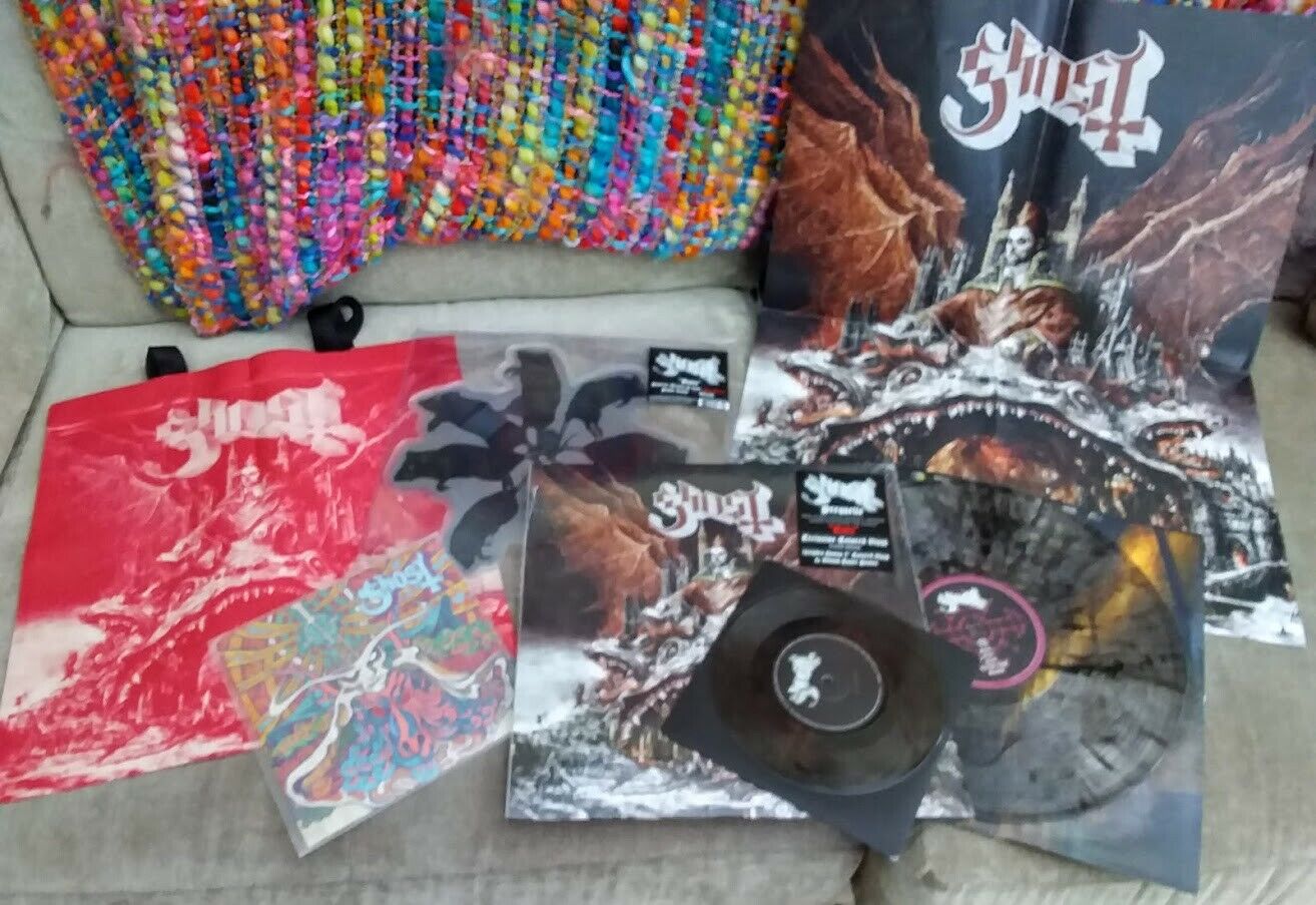 popsike.com - GHOST - Prequelle Deluxe Vinyl + Satanic Panic / Kiss the ...