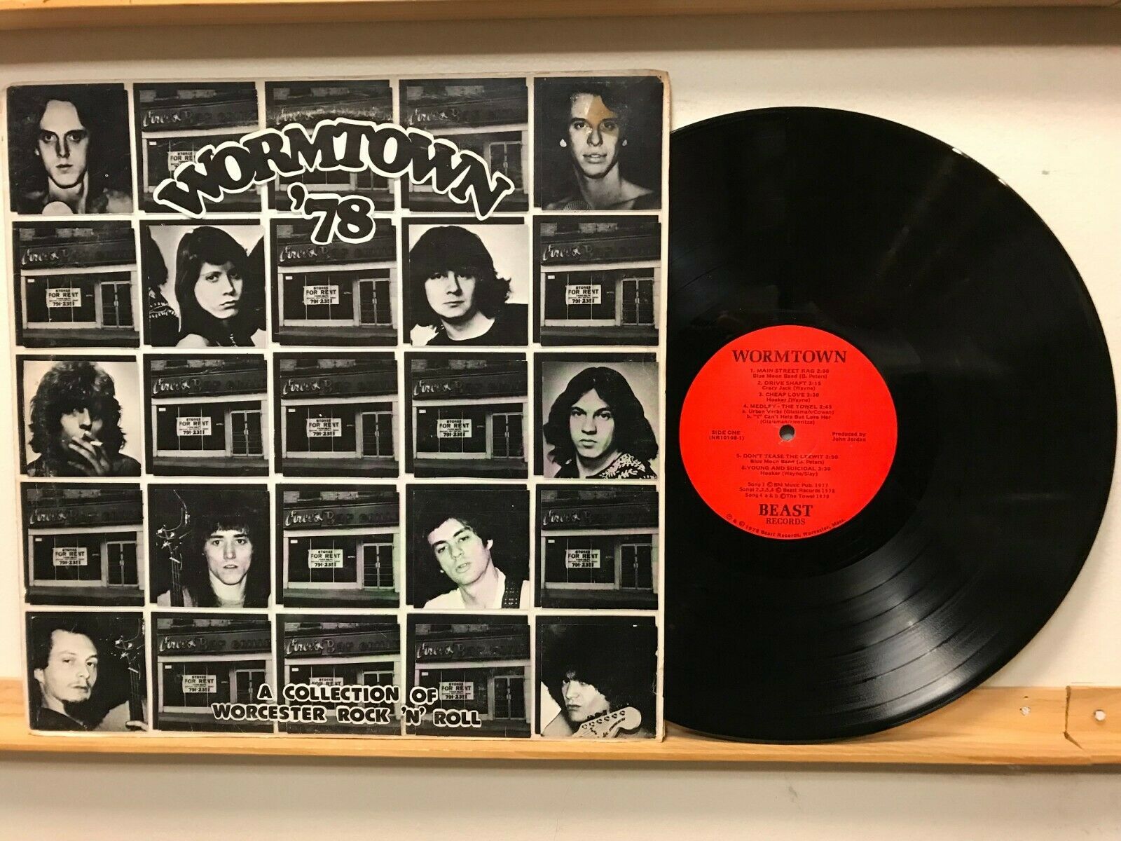popsike.com - WORMTOWN '78 LP RARE punk kbd CRAZY JACK HOOKER BLUE MOON ...