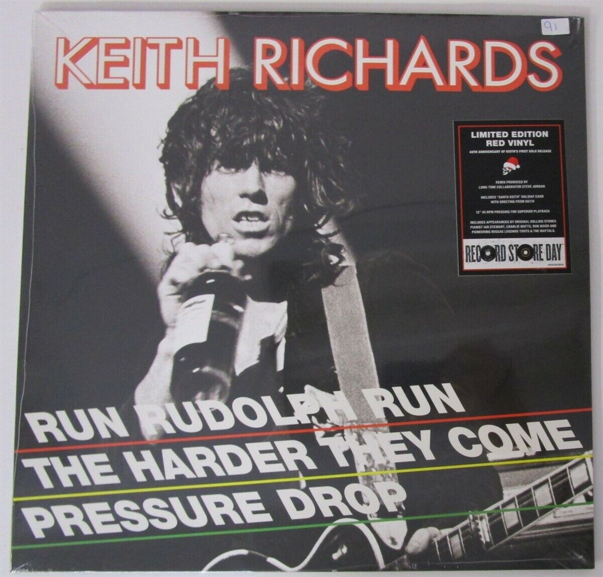 popsike.com - Vinyl Record 12" LP Run Rudolph Run by Keith Richards ...