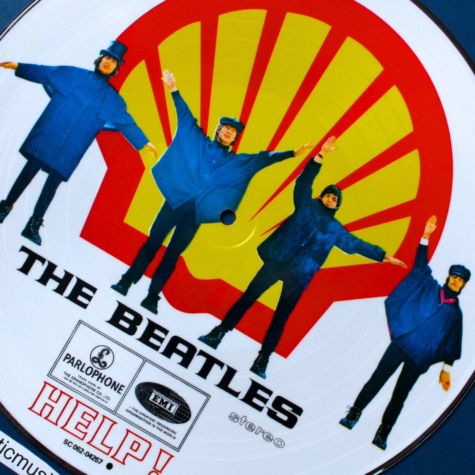 popsike.com - THE BEATLES HELP SHELL PICTURE DISC VINYL LP HOLLAND N ...
