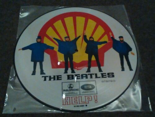 popsike.com - THE BEATLES - HELP - VERY RARE 12" VINYL PICTURE DISC LP ...