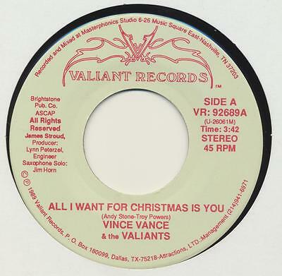 popsike.com - Vince Vance & Valiants 45 PS All I Want For Christmas Is ...