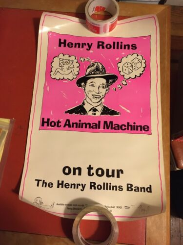 popsike.com - Original 80s 1987 Henry Rollins Hot Animal Machine Tour ...