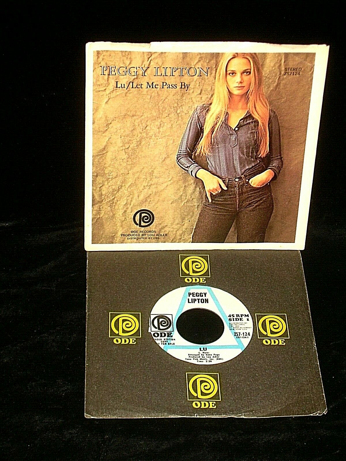 popsike.com - Peggy Lipton 45 ODE ZS7-124 Lu w/ PS Sleeve Promo 1969 ...