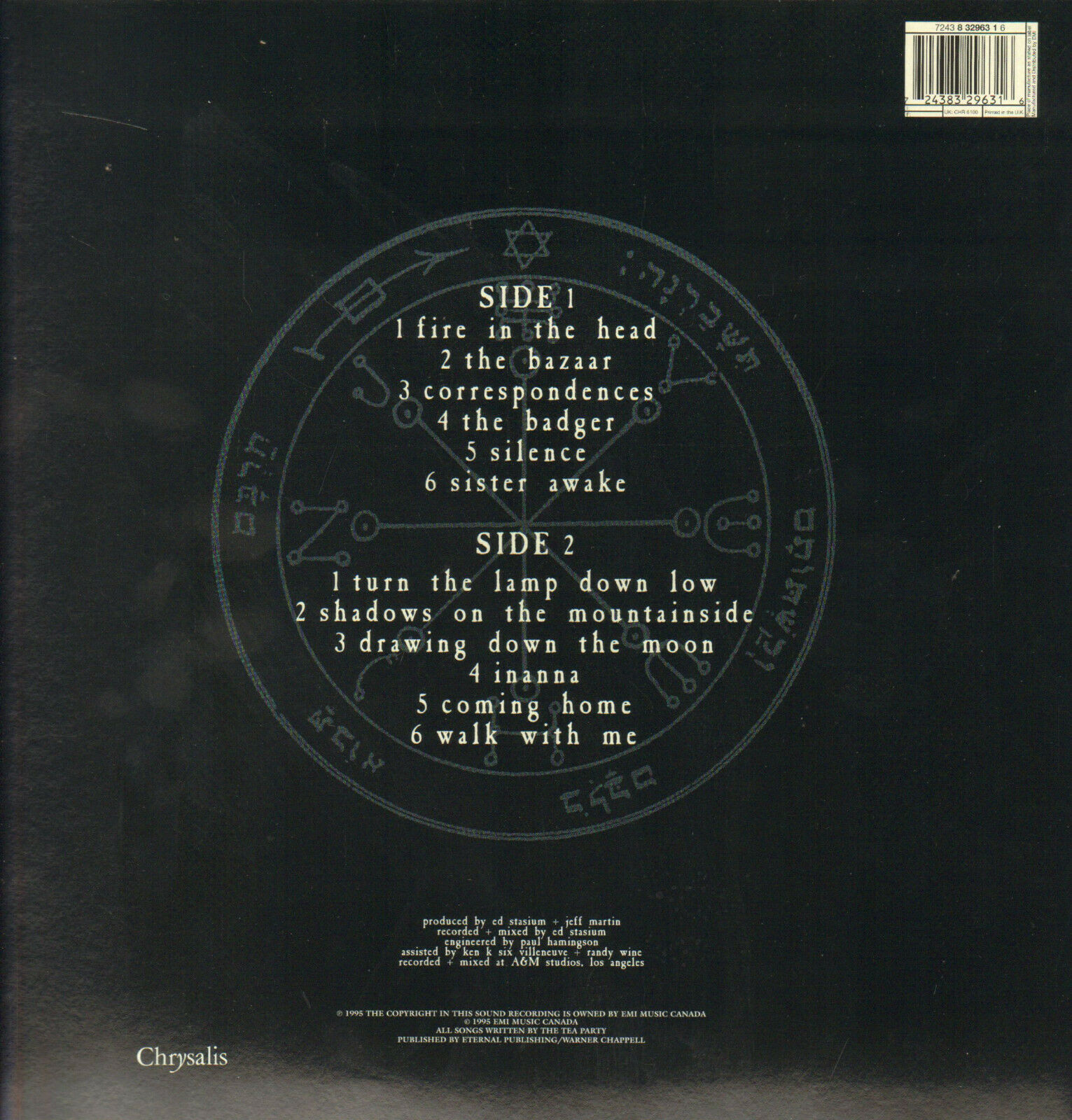 popsike.com - THE TEA PARTY-LP- THE EDGES OF TWILIGHT- CHRYSALIS-UK ...