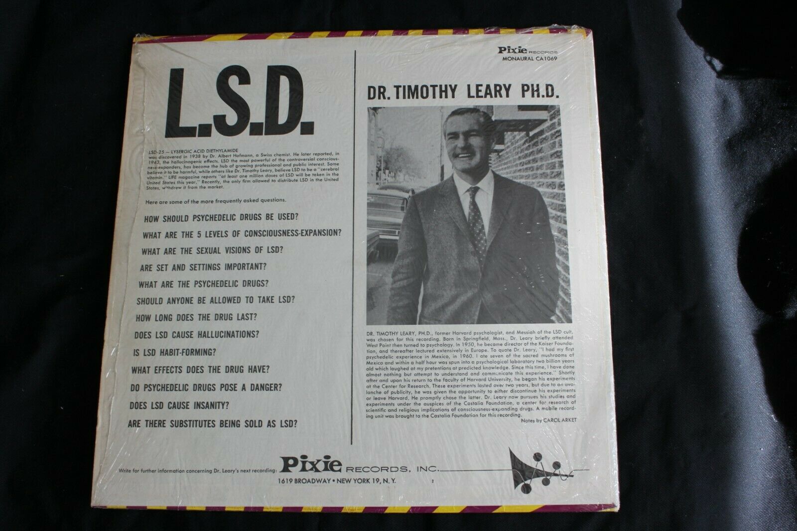 popsike.com - Dr. Timothy Leary PH.D. "L.S.D" - Pixie Records ?– CA ...