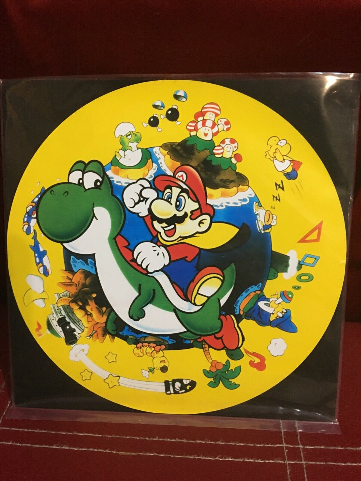 popsike.com - Super Mario World vinyl record not moonshake 7" lathe ...