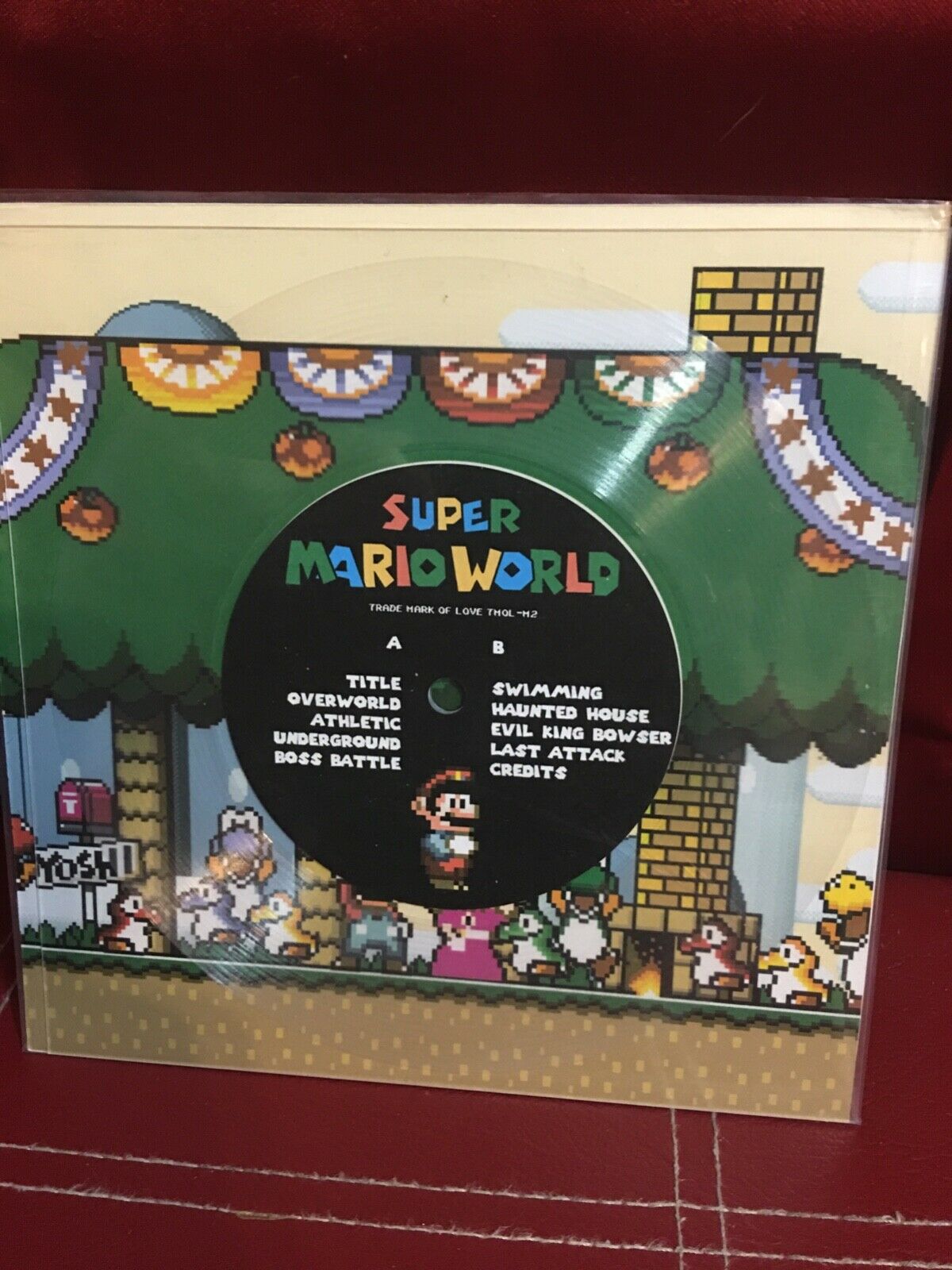 popsike.com - Super Mario World vinyl record not moonshake 7" lathe ...