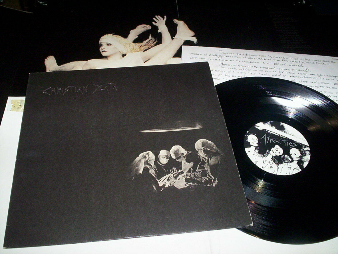popsike.com - Christian Death ?"Atrocities" LP poster inner Normal ...