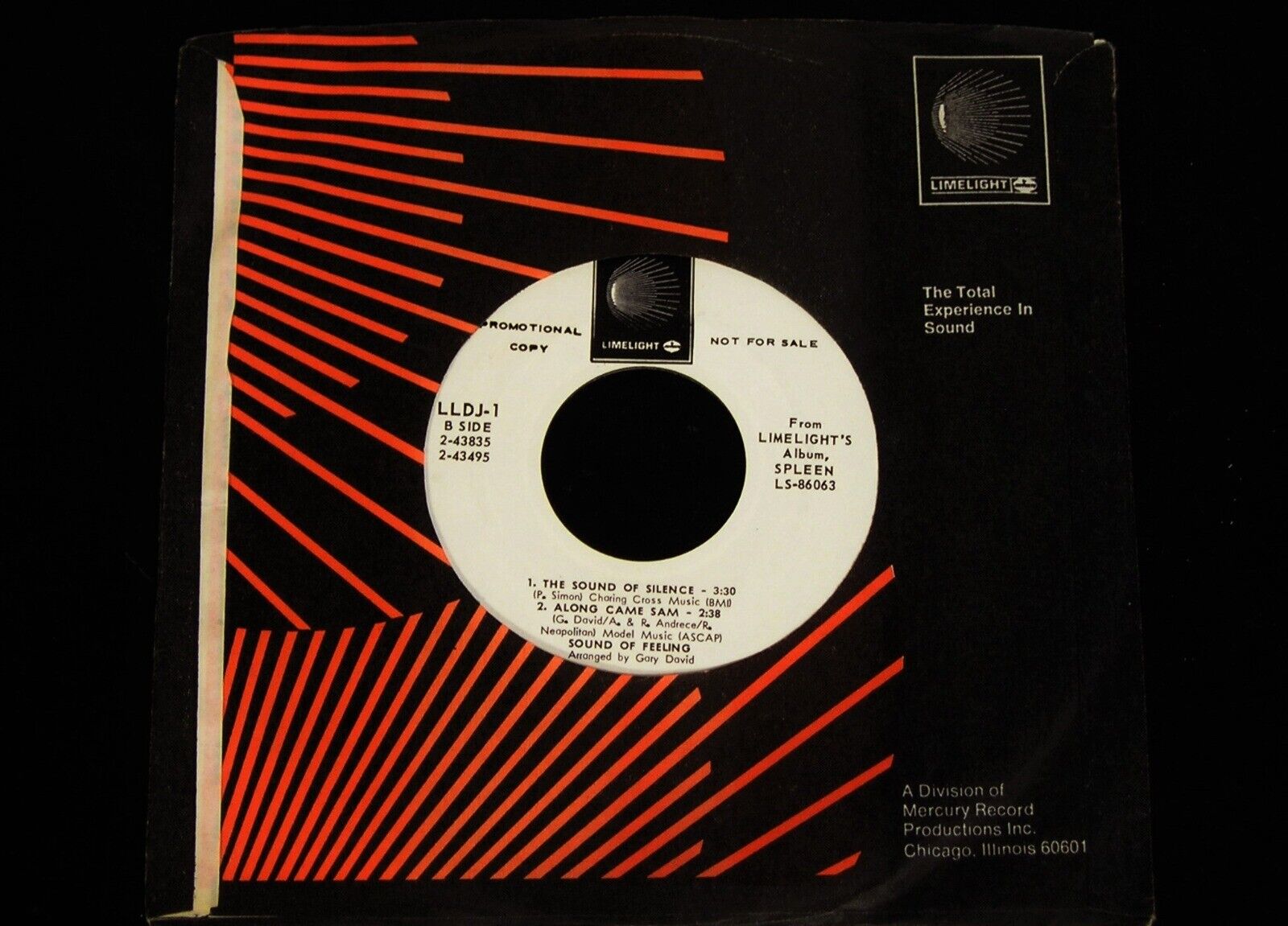 popsike.com - Sound Of Feeling-RARE 1968 7" Psych PROMO EP on Limelight ...
