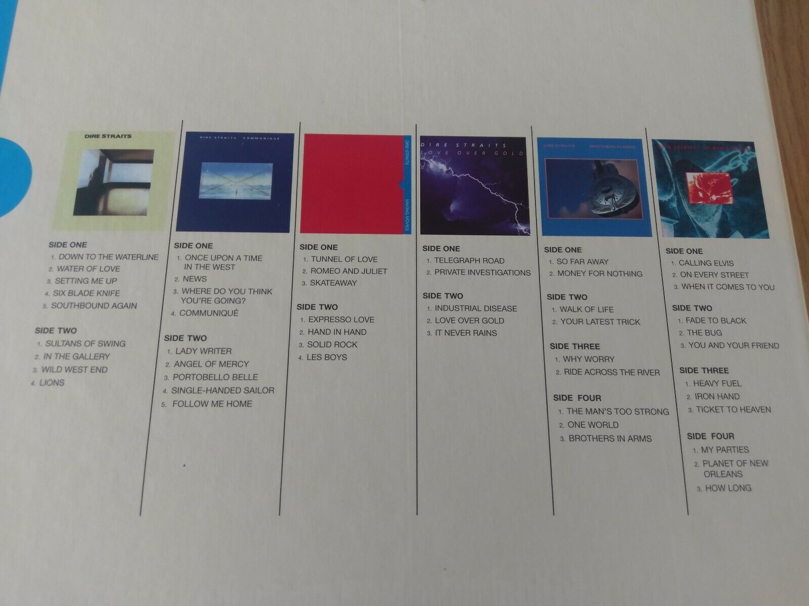 popsike.com - 8 LP / 6 Albums DIRE STRAITS The Studio Albums 1978 - 1991 EU | M- - auction details