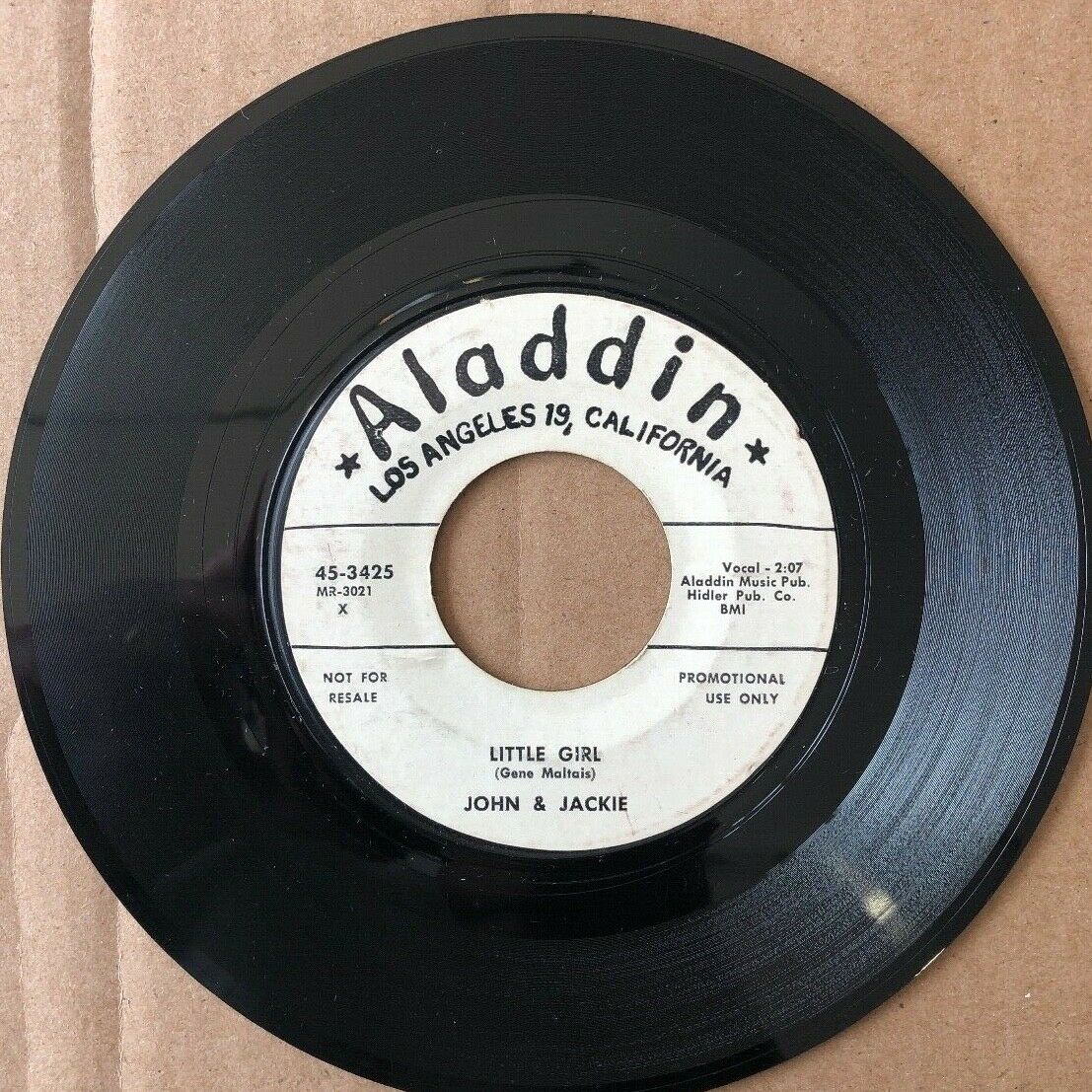 popsike.com - JOHN & JACKIE LITTLE GIRL / THE RAGING SEA ALADDIN 453425 ...