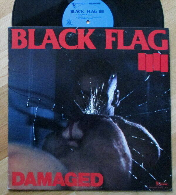 popsike.com - BLACK FLAG first LP 'Damaged' FIRST PRESS with ANTI ...