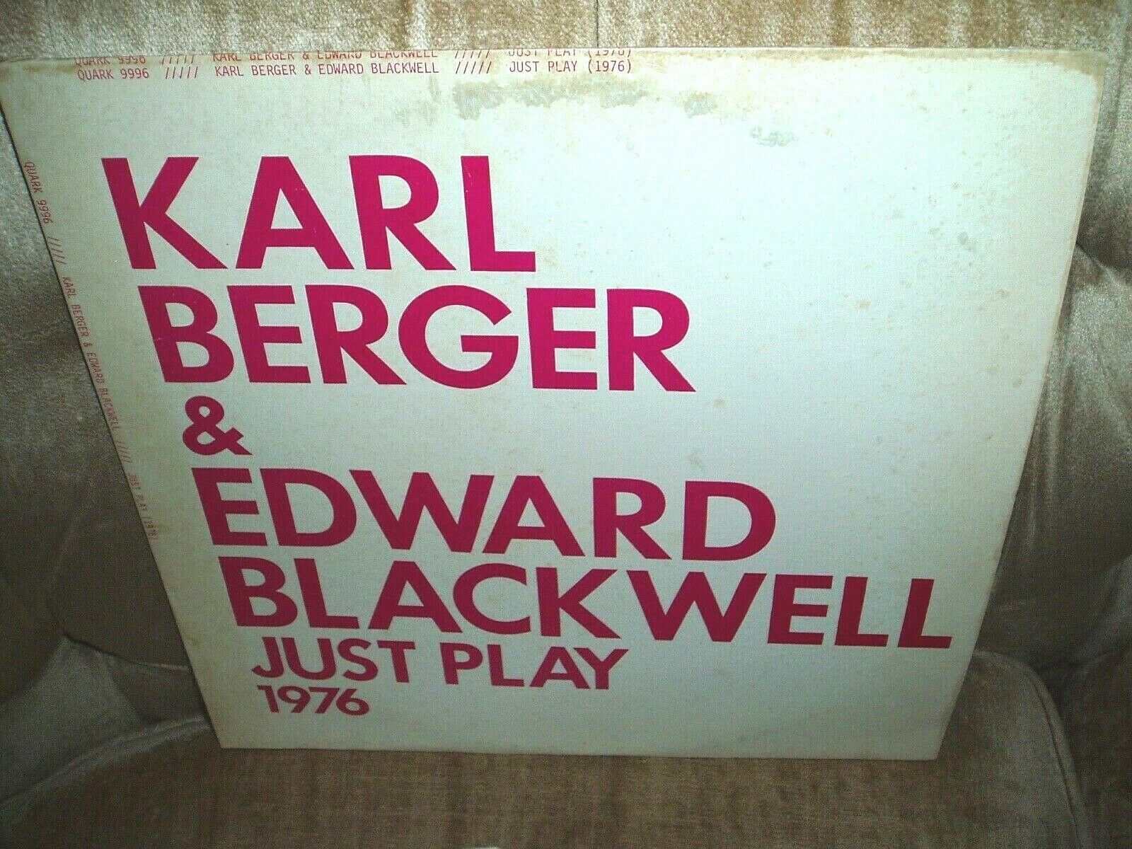 popsike.com - Karl BERGER & Edward BLACKWELL LP - Just Play - 1976 US ...