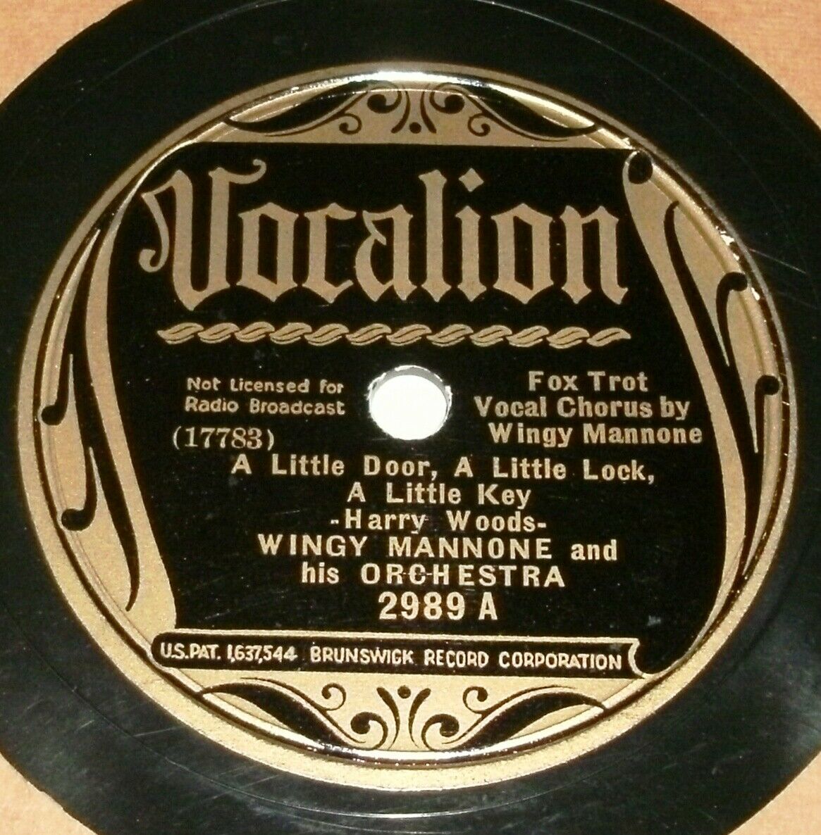 popsike.com - 5 Vocalion label 78 RPM records Wingy Mannone Mildred ...