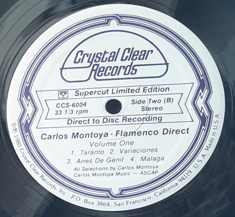 popsike.com - CRYSTAL CLEAR RECORDS CCS 6004 US ED MONTOYA - FLAMENCO ...