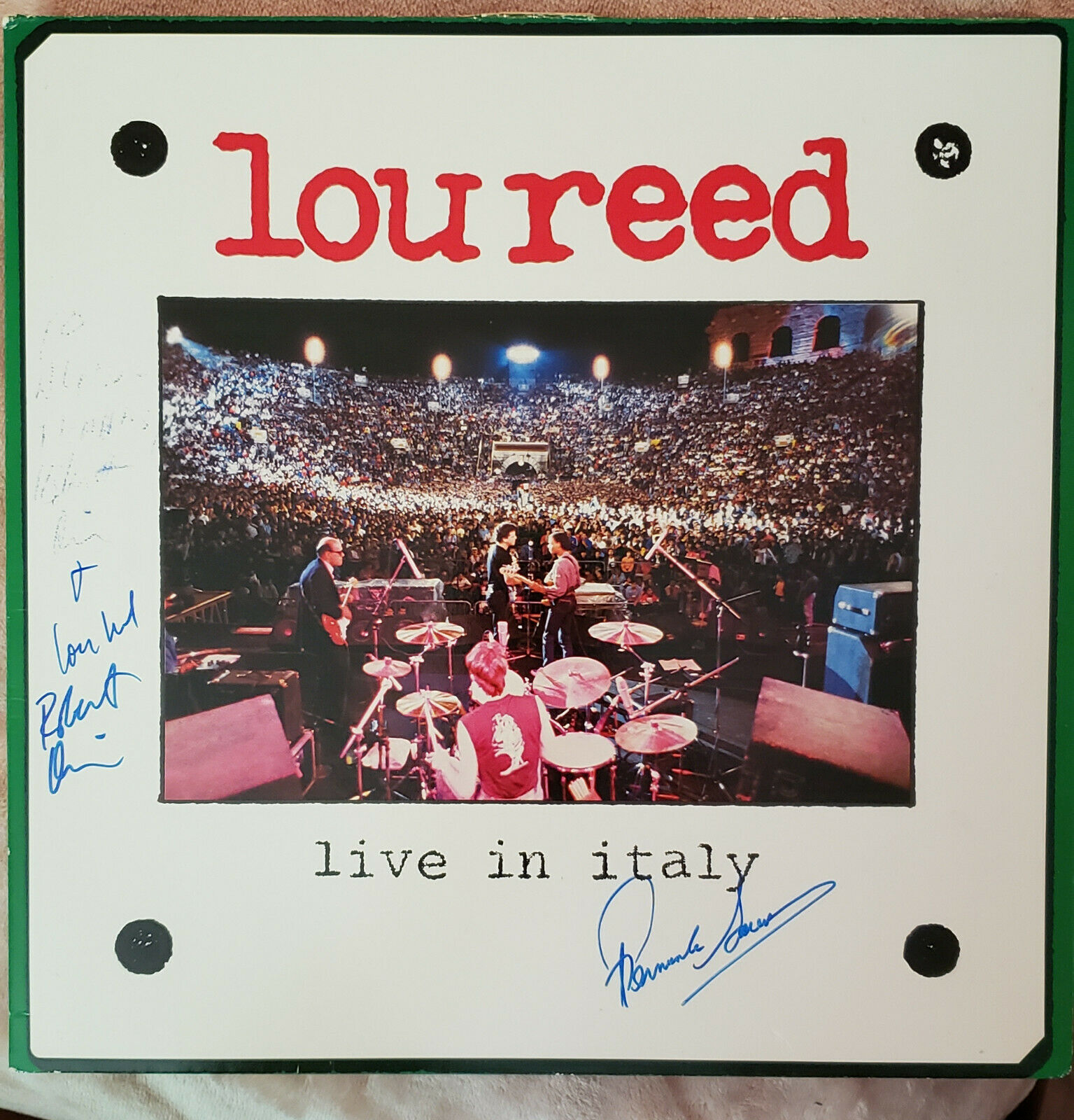 popsike.com - *SIGNED* LOU REED - LIVE IN ITALY DOUBLE LP VINYL ROBERT ...