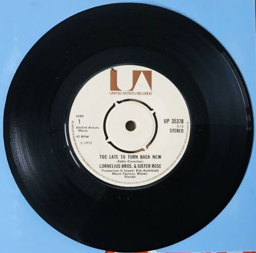 popsike.com - CORNELIUS BROS & Sister Rose * TOO LATE TO TURN BACK NOW ...