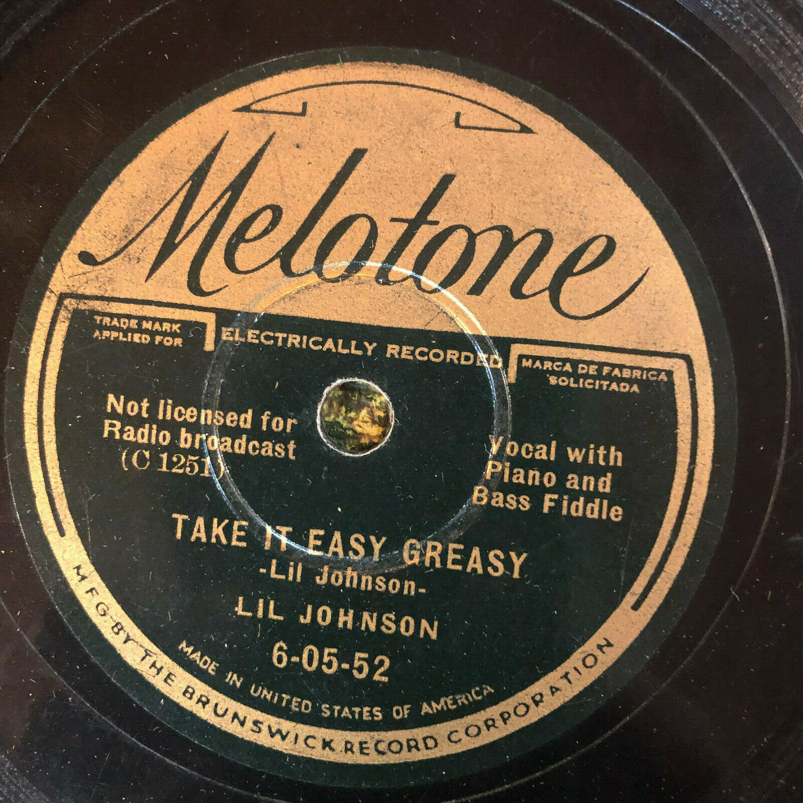 popsike.com - Melotone 6-05-52 Lil Johnson w Black Bob BONUS DONE COME ...