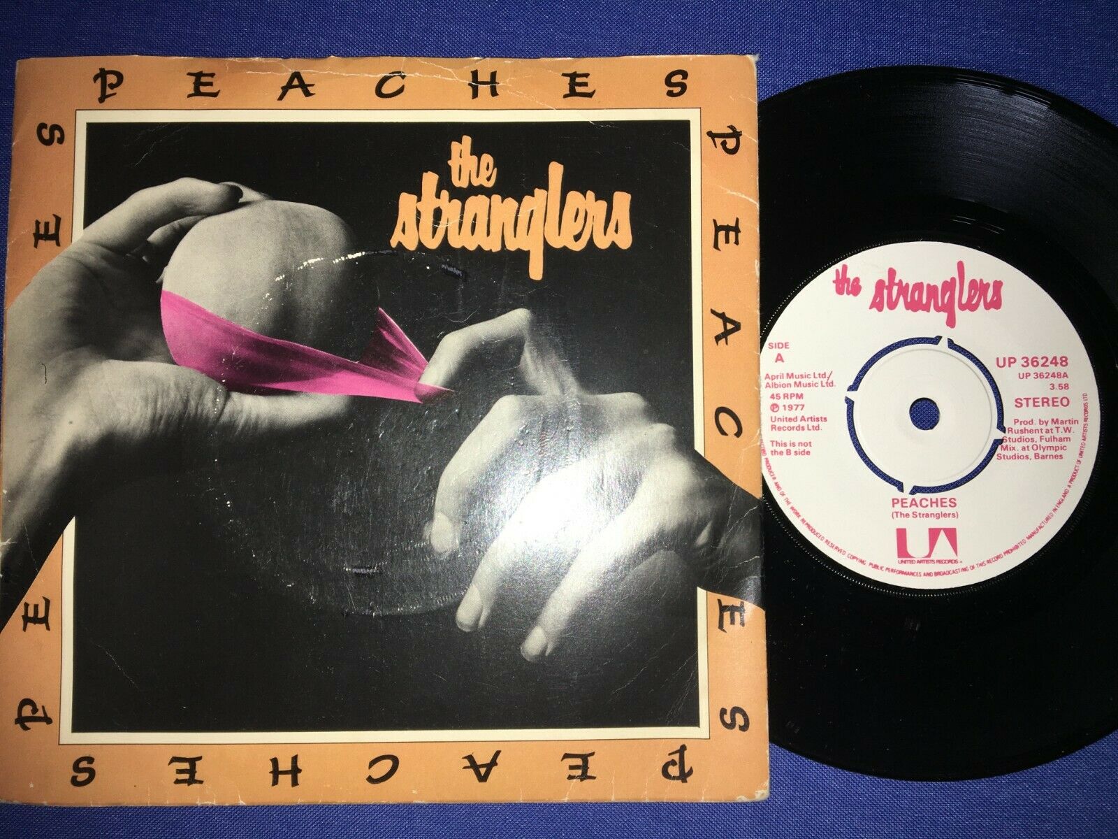 popsike.com - THE STRANGLERS PEACHES GO BUDDY GO 1977 PICTURE SLEEVE ...