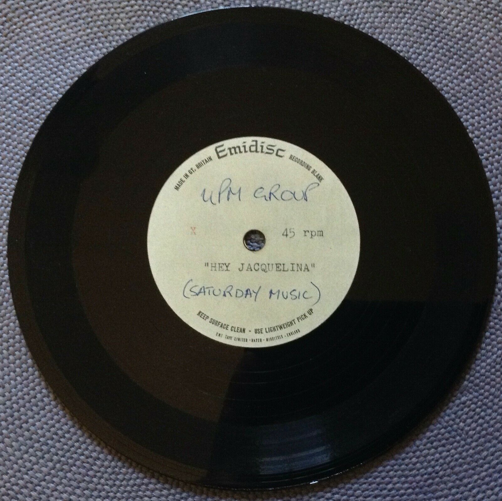 popsike.com - UPM GROUP rare UNKNOWN AND UNRELEASED UK 1969 DEMO ACETATE / MOD HAMMOND DANCER ...