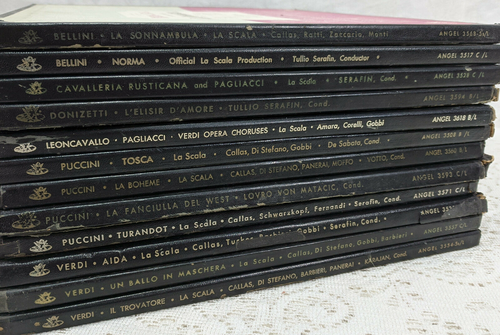 popsike.com - Opera LP Lot/12 ANGEL Mono Box Set TEATRO ALLA SCALA La ...