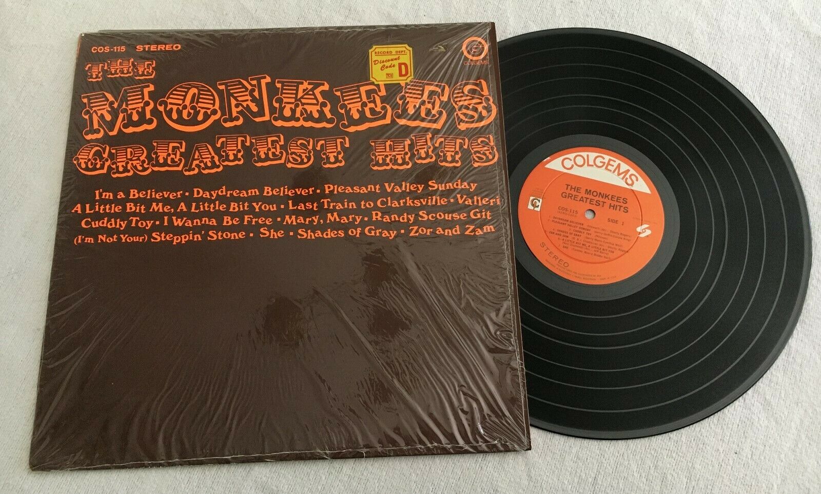 popsike.com - THE MONKEES GREATEST HITS COLGEMS COS-115 STEREO ORIGINAL ...