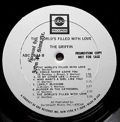 popsike.com - THE GRIFFIN The World's Filled With Love (ABC-634 -USA ...