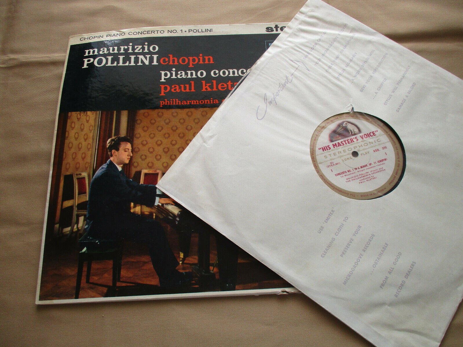 popsike.com - MAURIZIO POLLINI CHOPIN PIANO CONCERTO NO.1 PAUL KLETZKI ...