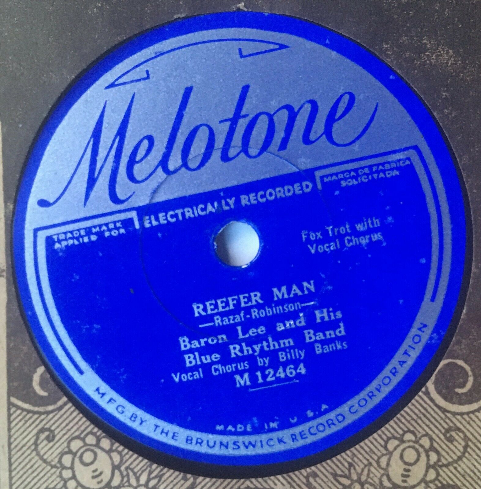 popsike.com - Baron Lee & His Blue Rhythm Band 78 RPM Melotone 12464 ...