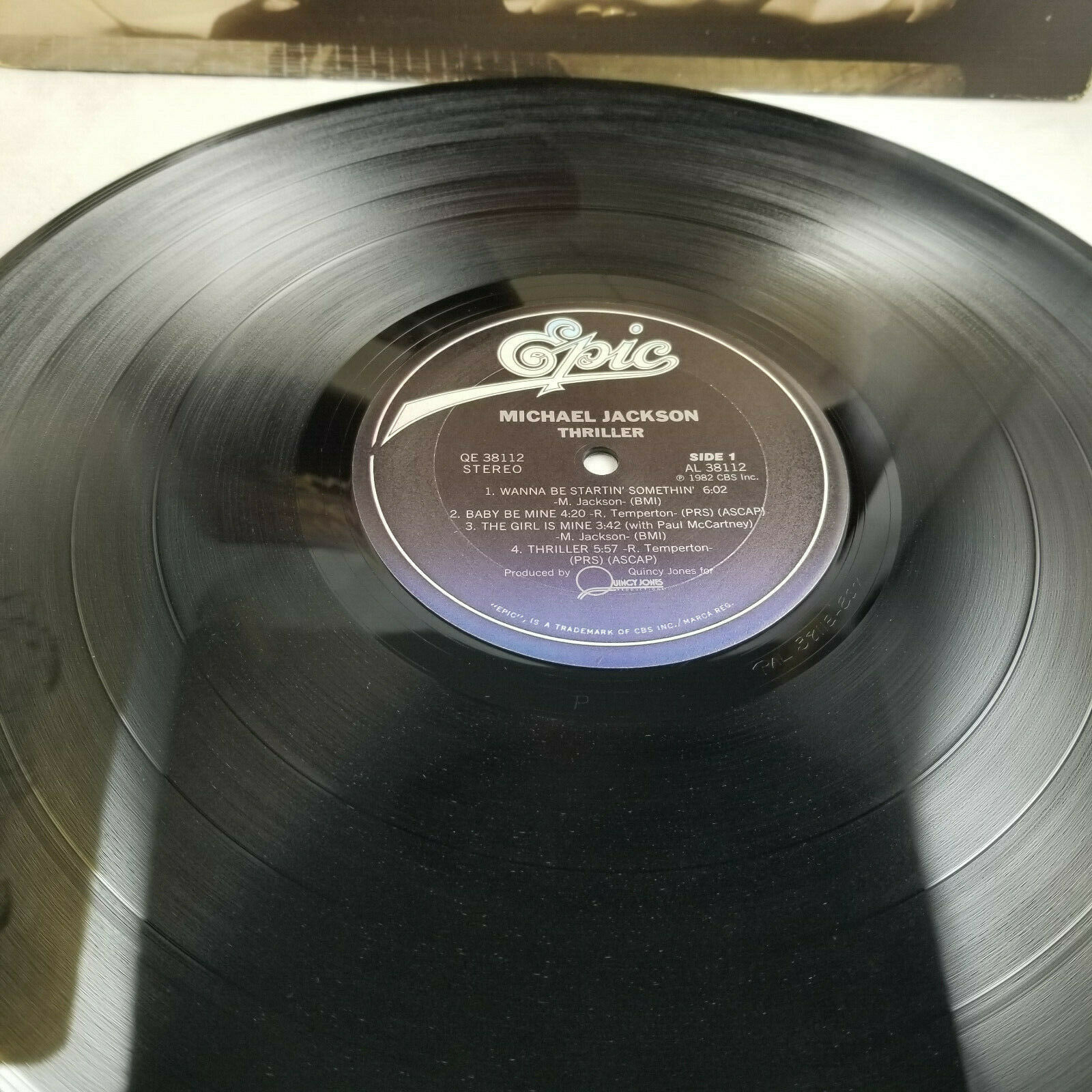 popsike.com - Michael Jackson Thriller Rare Promo Pressing LP Vinyl ...