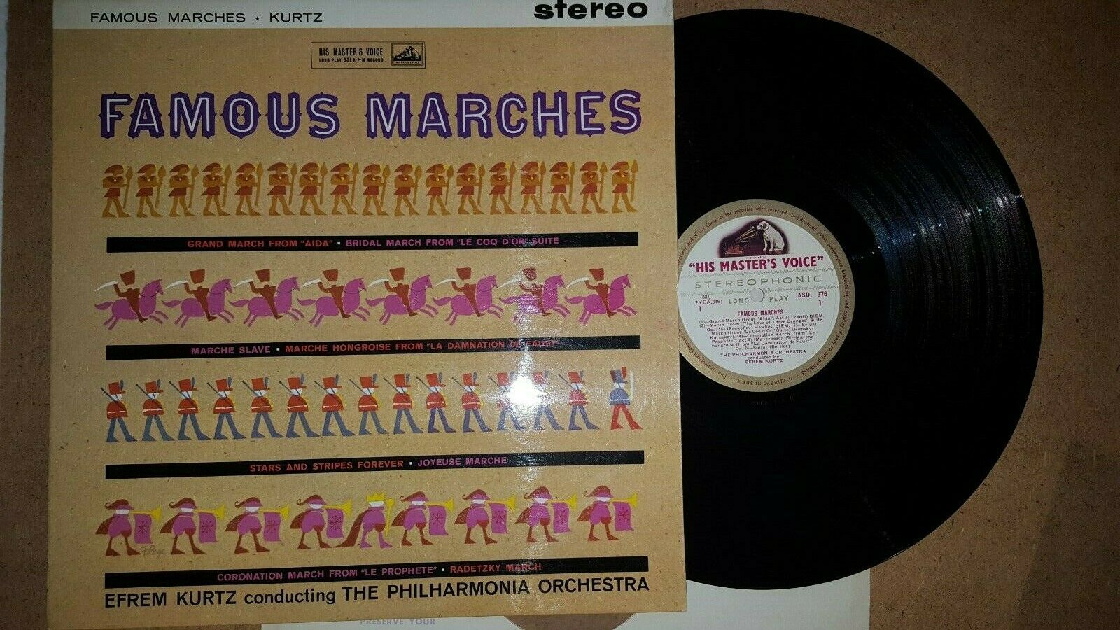 popsike.com - HMV ASD 376 6/4 C/G Efrem Kurtz Famous Marches ...