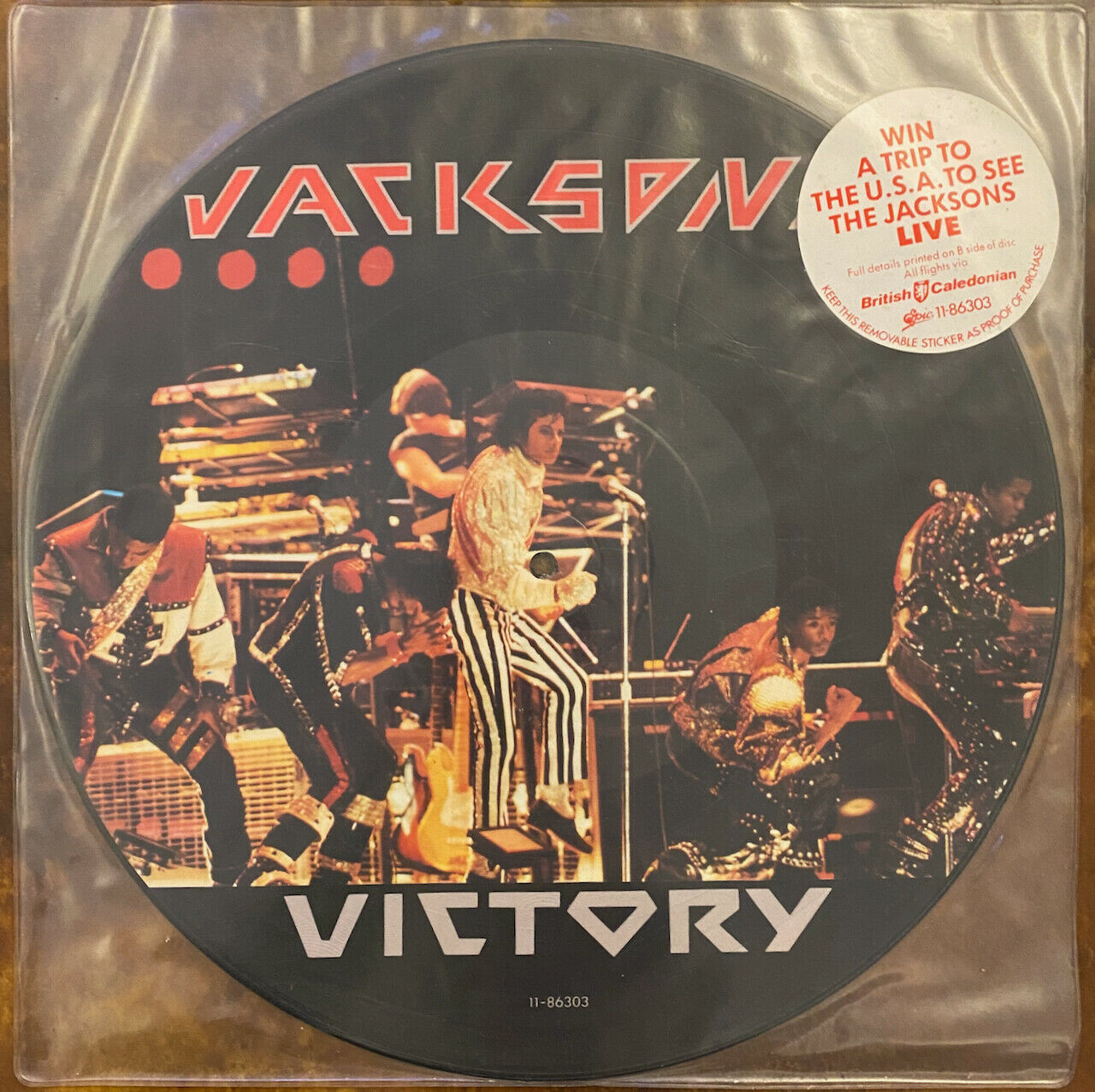 popsike.com - The Jacksons Victory LP RARE UK 1984 Picture Disc Michael ...