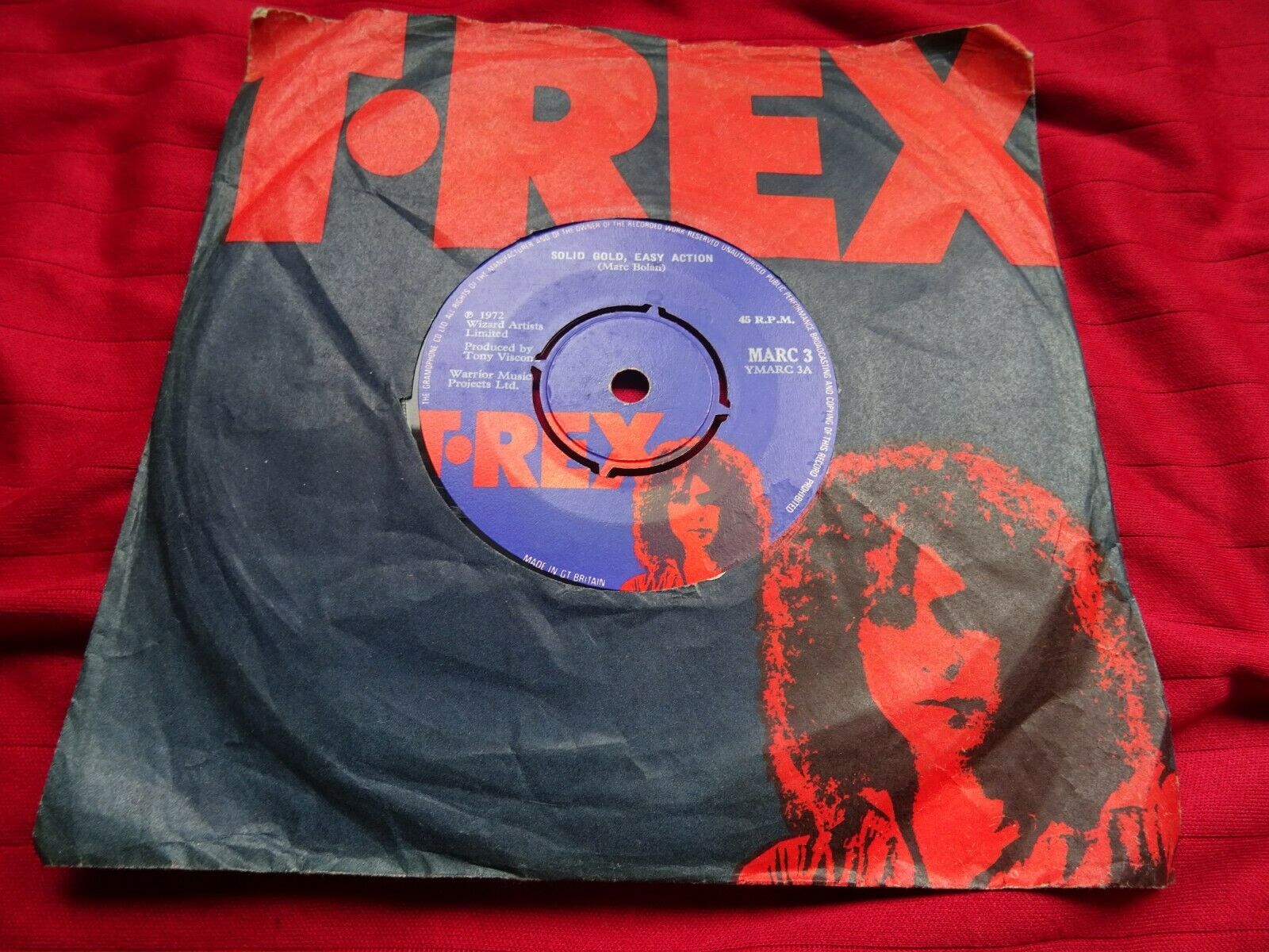 popsike.com - T REX - RARE IRISH PRESS 45 - SOLID GOLD EASY ACTION ...