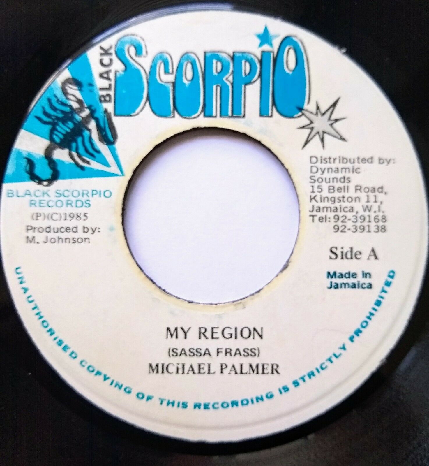 popsike.com - Michael Palmer ?– My Region Rare Reggae 7" Vinyl Black ...