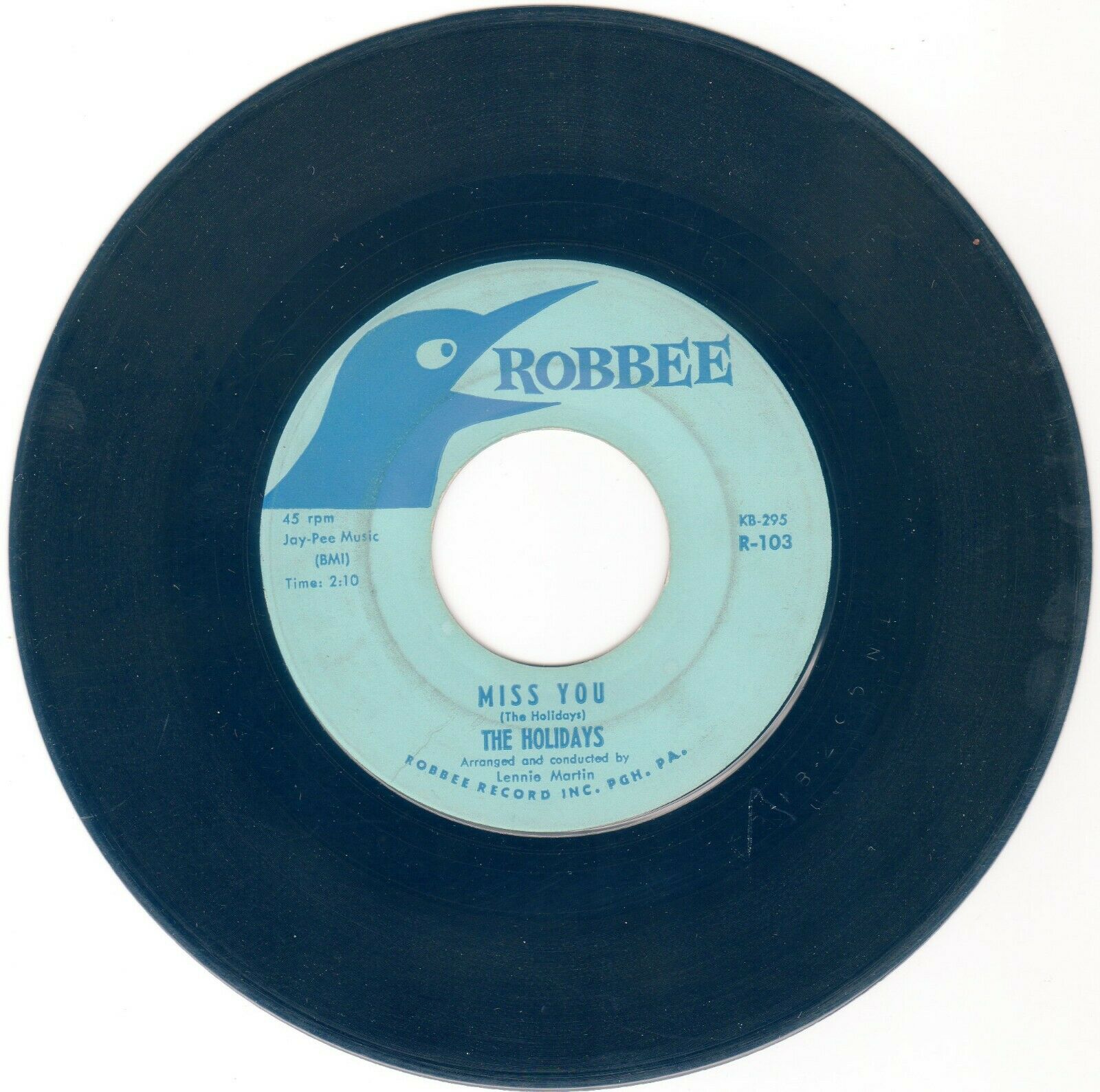 popsike.com - THE HOLIDAYS "MISS YOU" & "PRETEND" 1960 ON ROBBEE VG+ ...