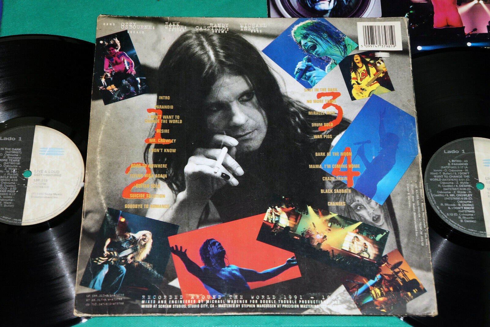 popsike.com - Ozzy Osbourne - Live & Loud BRAZIL 2 LP Set 1993 WITH 6 ...