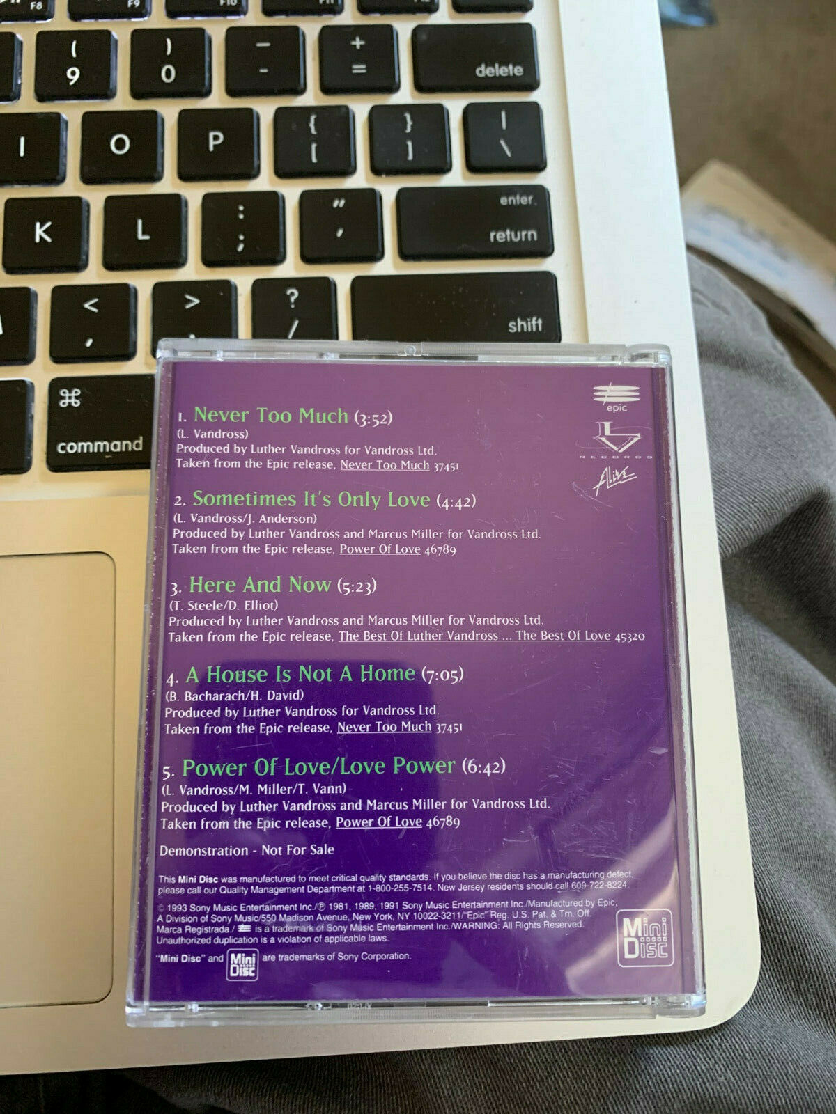 popsike.com - RARE 1993 Luther Vandross COMMEMORATIVE NARM SAMPLER Mini ...