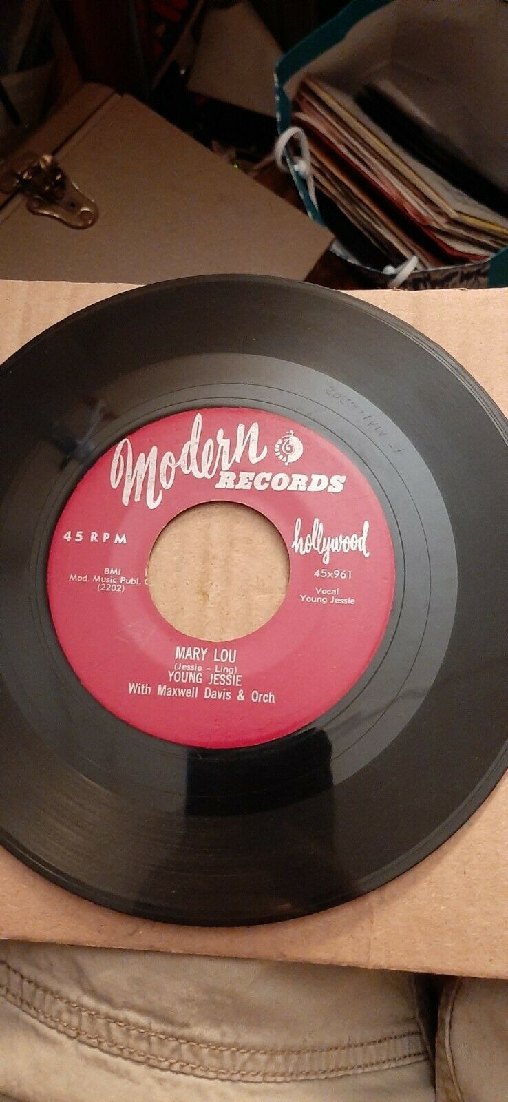popsike.com - Young Jessie "Mary Lou" 1955 Modern Records 45x961 Blues ...