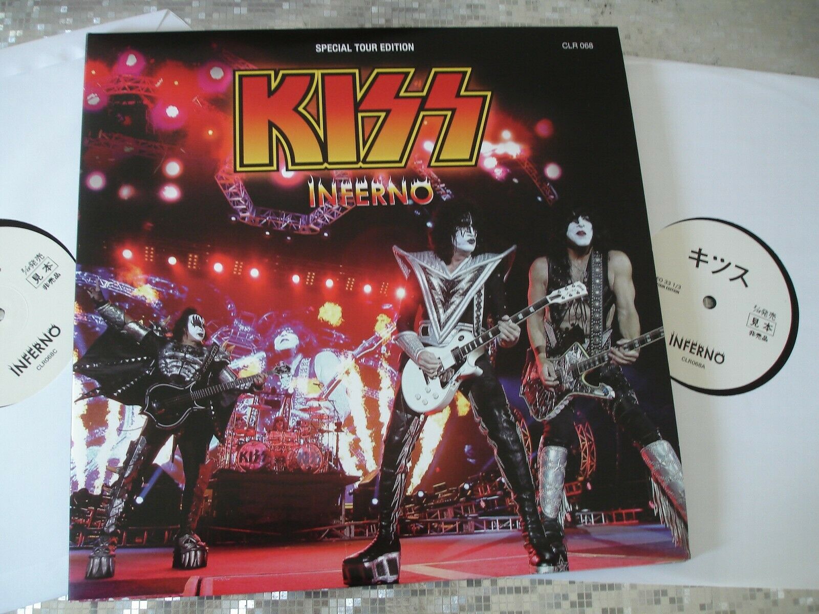 popsike.com - Kiss ?– "Inferno" Double LP BLACK Vinyl Cult Legend ...
