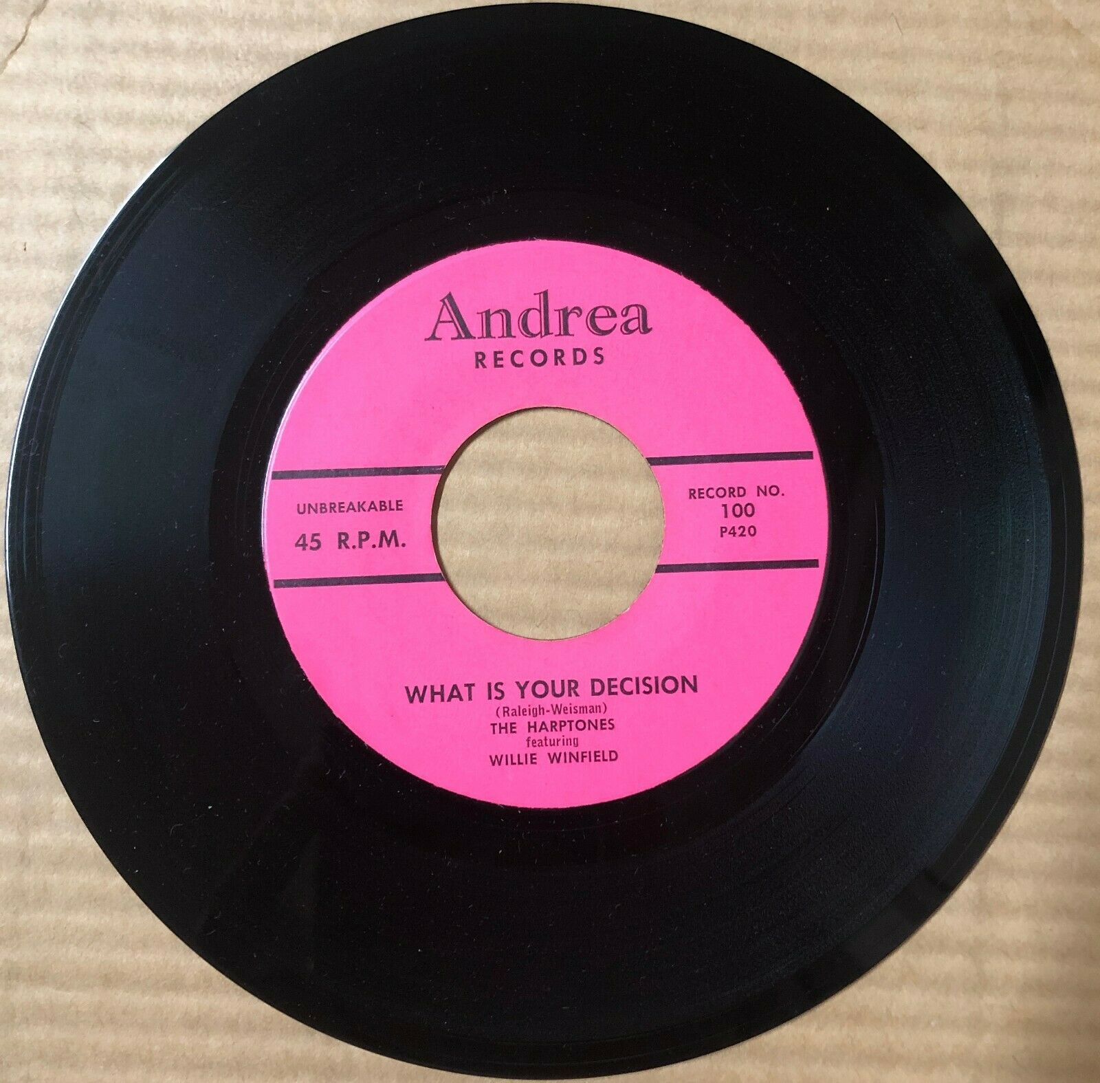 popsike.com - The Harptones 1956 DOO WOP 45 What Is Your Decision ...