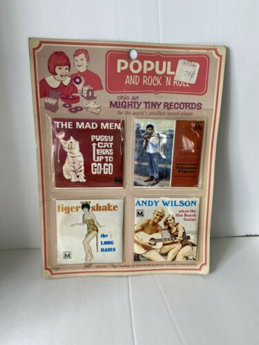 popsike.com - MIGHTY TINY RECORDS Sealed 4 Pack VINTAGE 1960's OHIO ART ...